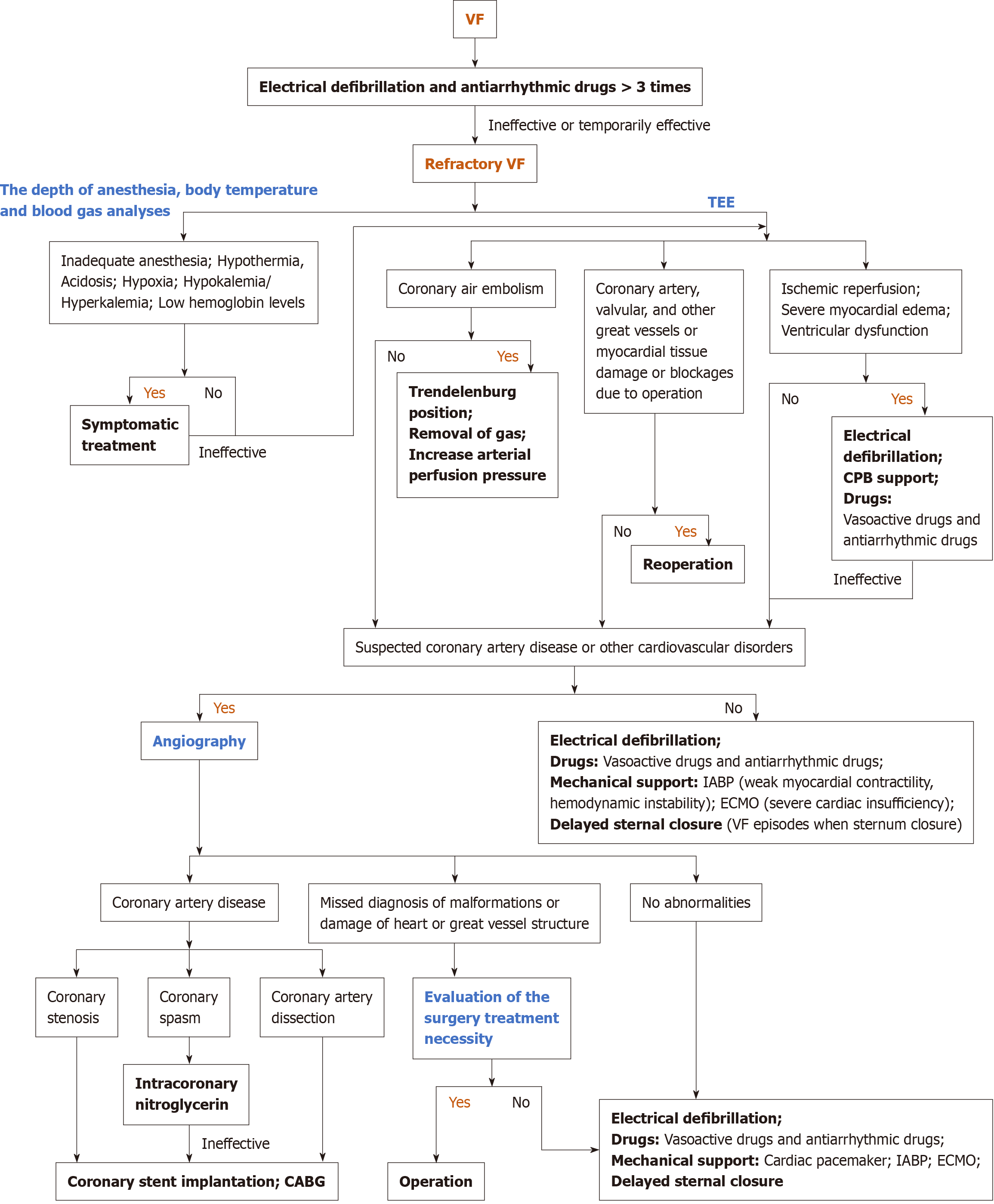 Refractory ventricular fibrillation caused by coronary insufficiency ...